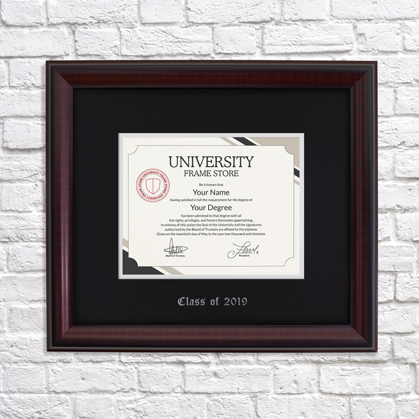 Custom Diploma Frames - Free Shipping | University Frame Store